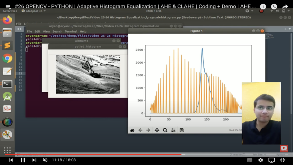 Opencv Python Image Histogram Equalization Gray And Color Histograms Brightness And Contrast