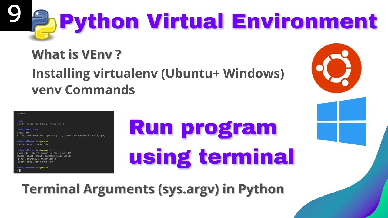 Opencv Python Virtual Environment Window Ubuntu Install And Usage Sysargv Argument